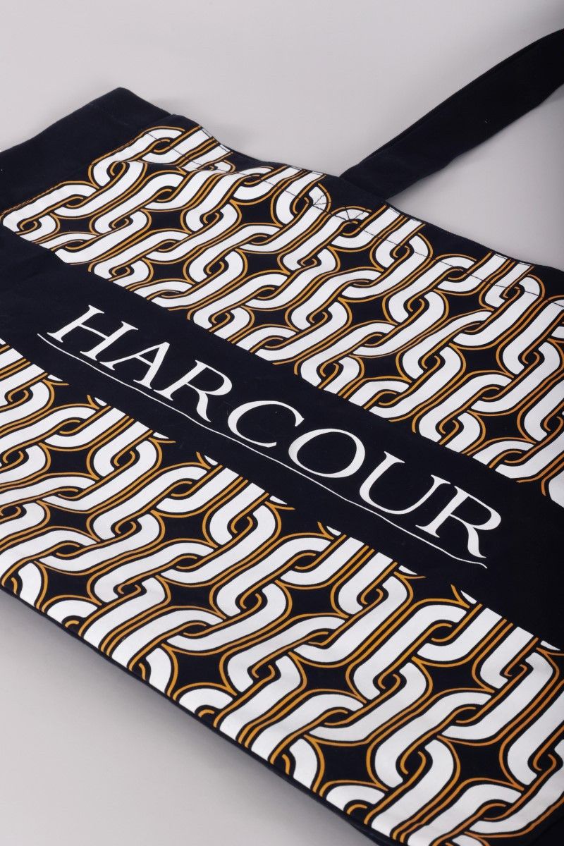Bertille Totebag - Navy/Golden Yellow